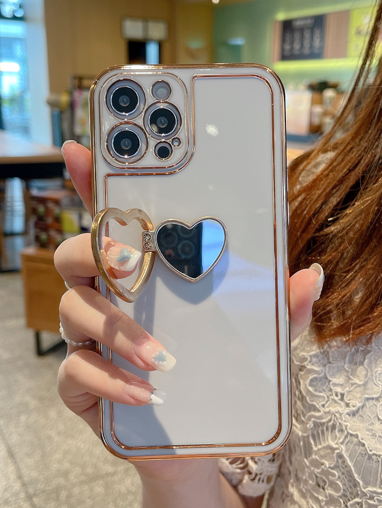 Fundas Funda de celular de soporte de anillo