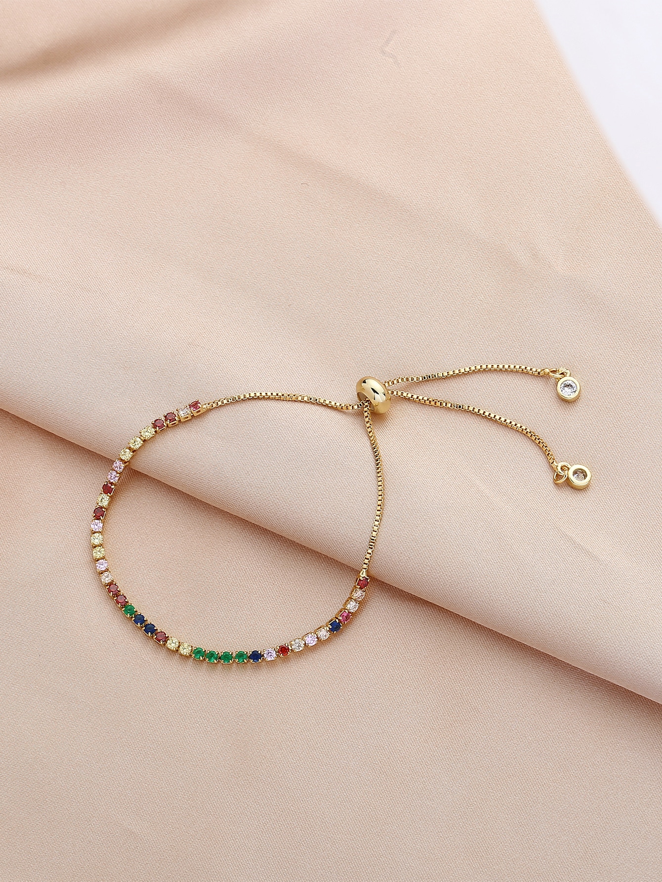 Gold Plated Zircon Bracelet