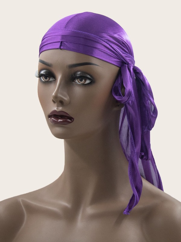 Solid Long Tail Head Wrap | SHEIN USA