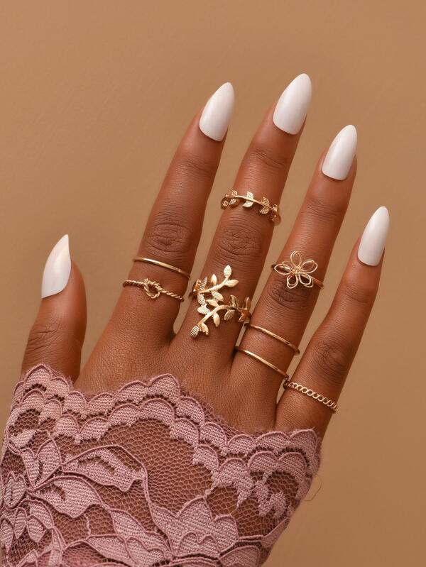 8pcs Alloy Ring | SHEIN USA