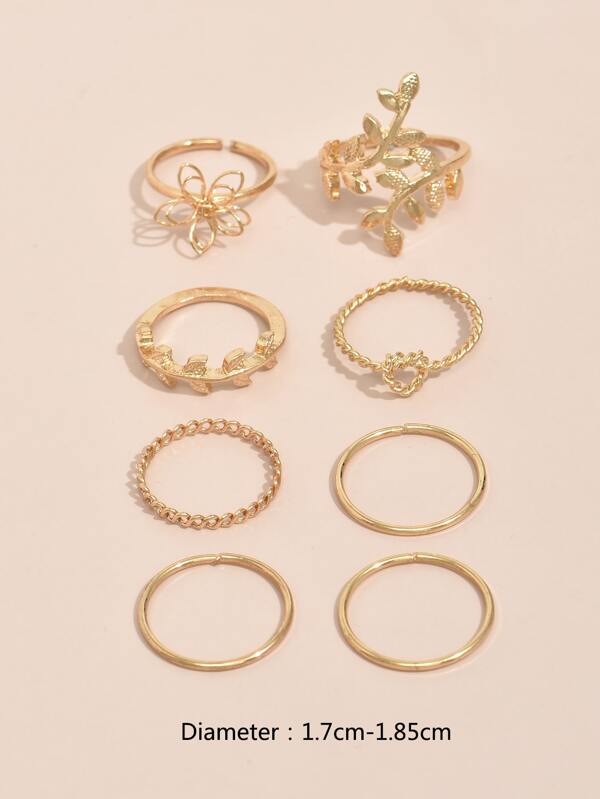 8pcs Alloy Ring | SHEIN USA