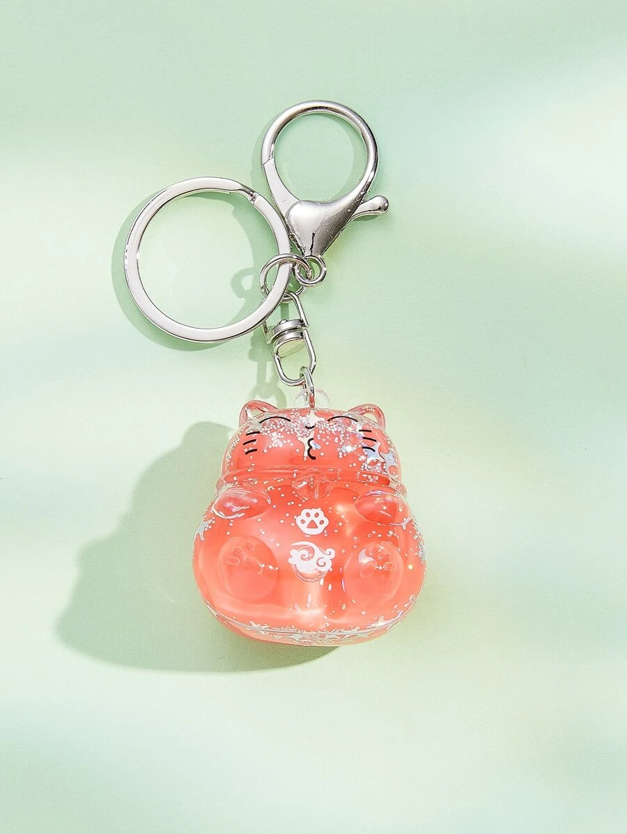 Cartoon Cat Charm Keychain | SHEIN USA