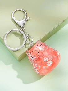 Cartoon Cat Charm Keychain | SHEIN USA