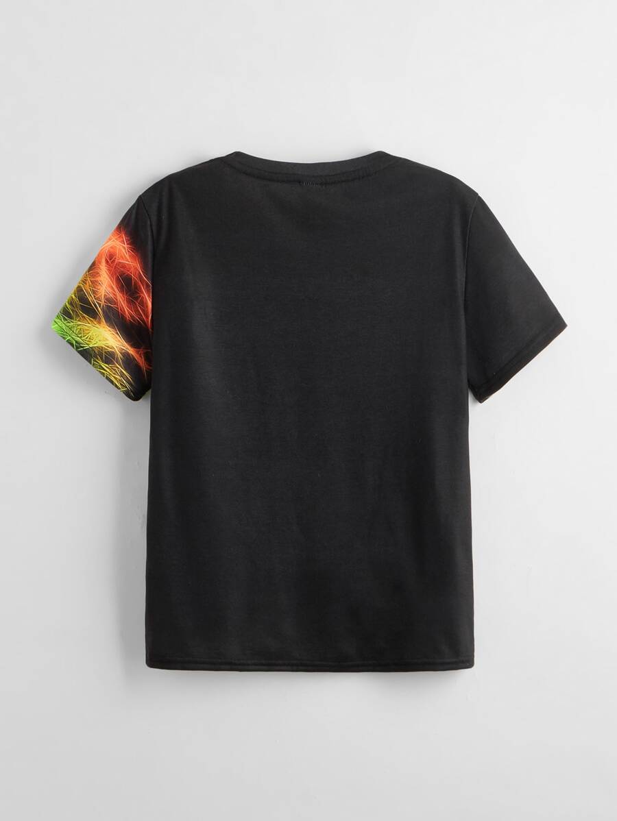 SHEIN Tween Boy Lion Print Tee | SHEIN UK