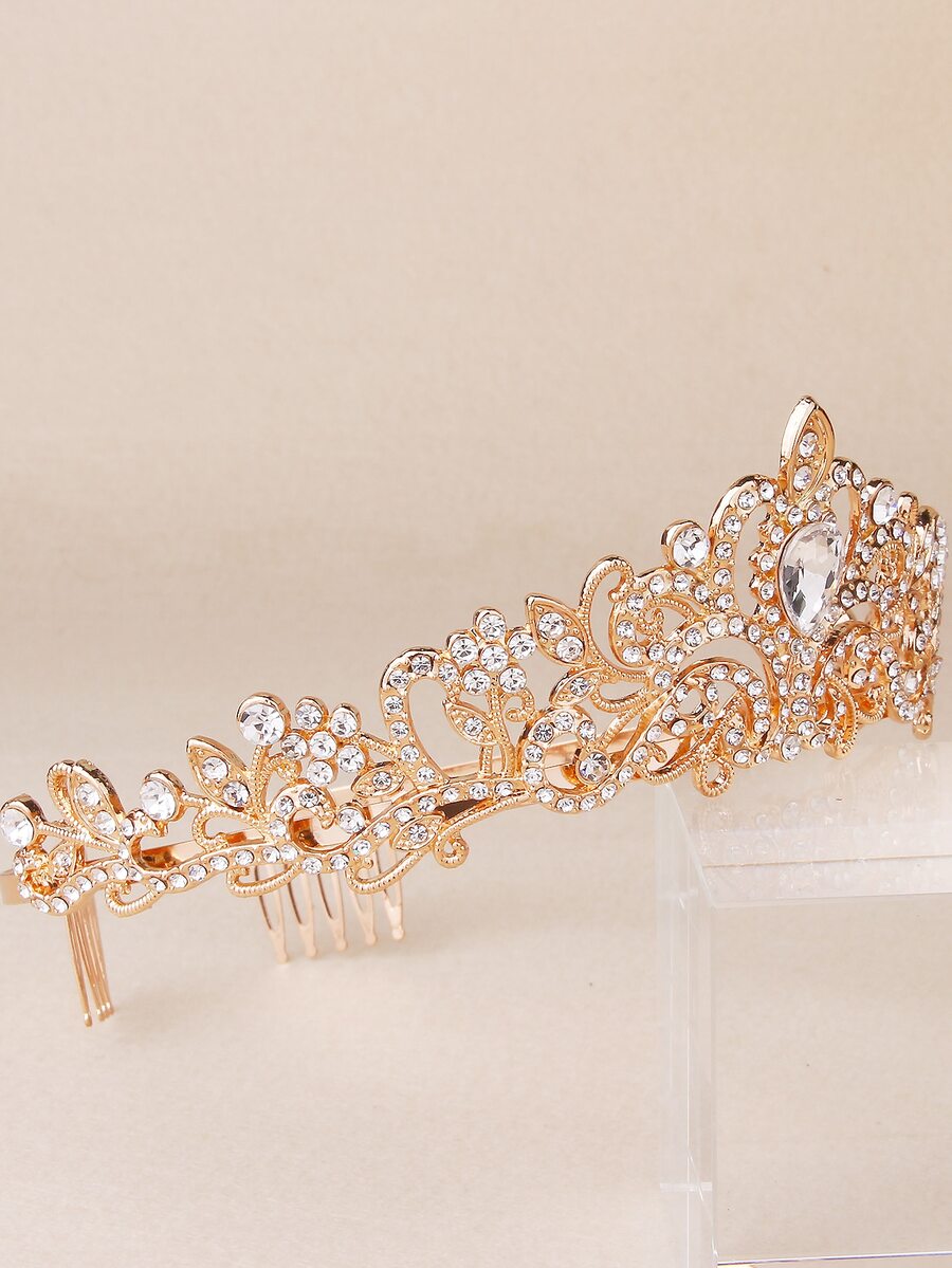 Rhinestone Crown Design Headband Party Royal Tiaras | SHEIN USA
