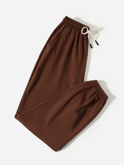 Solid Drawstring Sweatpants