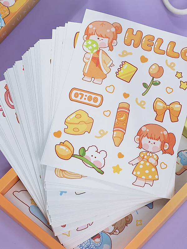 1box Cartoon Graphic Random Sticker | SHEIN USA