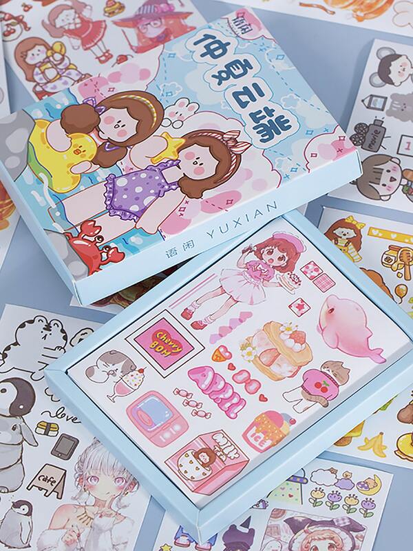 1box Cartoon Graphic Random Sticker | SHEIN USA