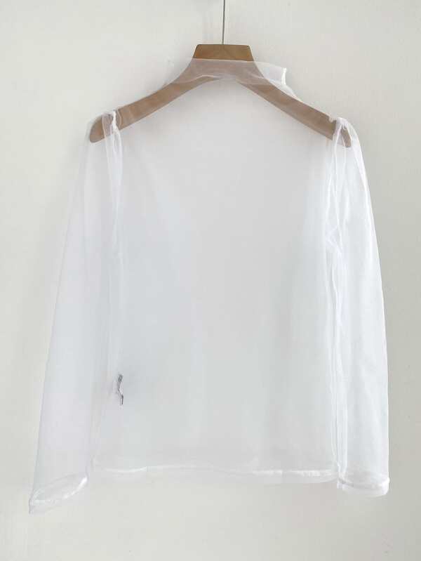 Es Esto Lo Nuevo de Tops de mujeres Transparente Liso Sexy ?? | ROMWE