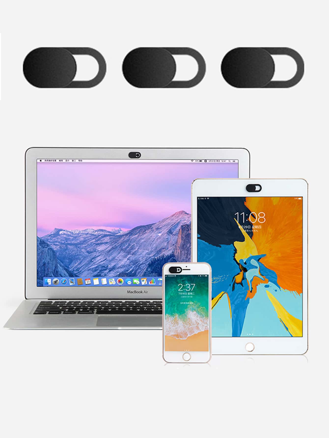 3pcs WebCam Cover For Phone & PC Lens