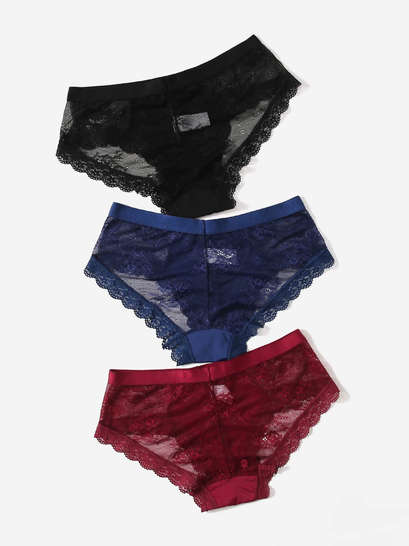 Shein Underwear&Sleepwear Basics Conjunto De 3 Unidades De Ropa ...