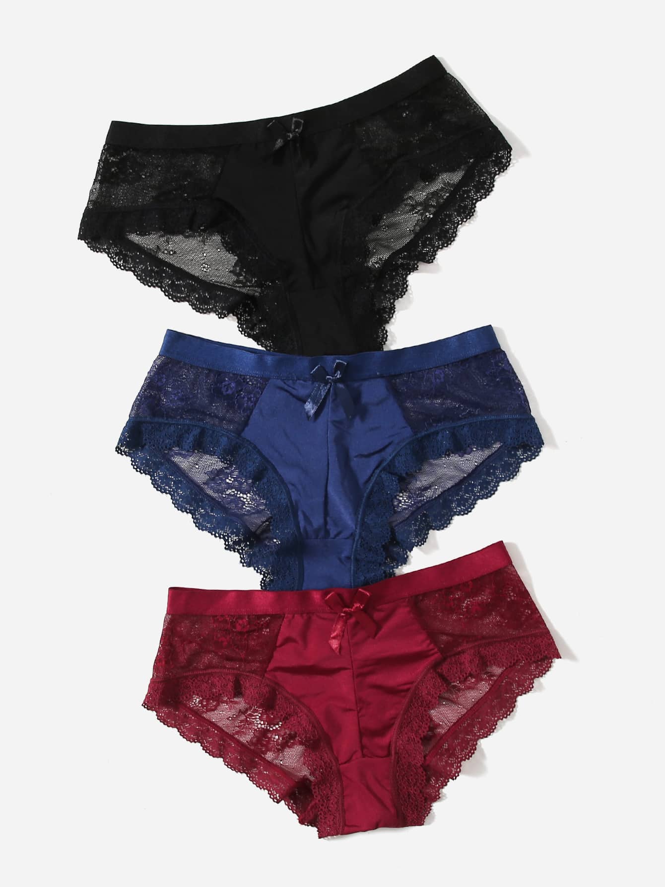 Shein Underwear&Sleepwear Basics Conjunto De 3 Unidades De Ropa ...