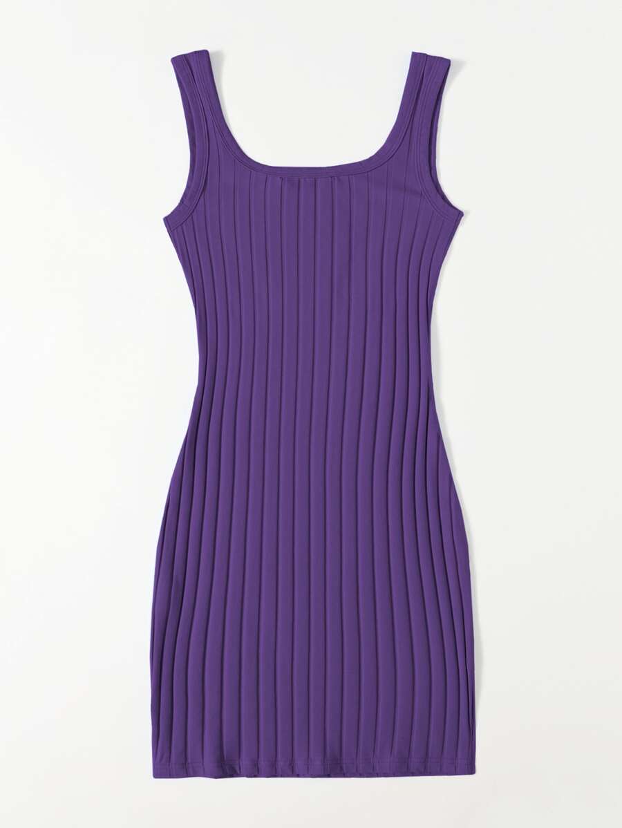 SHEIN Essnce Rib-knit Bodycon Dress | SHEIN USA