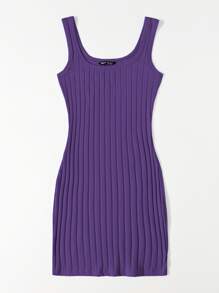 SHEIN Essnce Rib-knit Bodycon Dress | SHEIN USA
