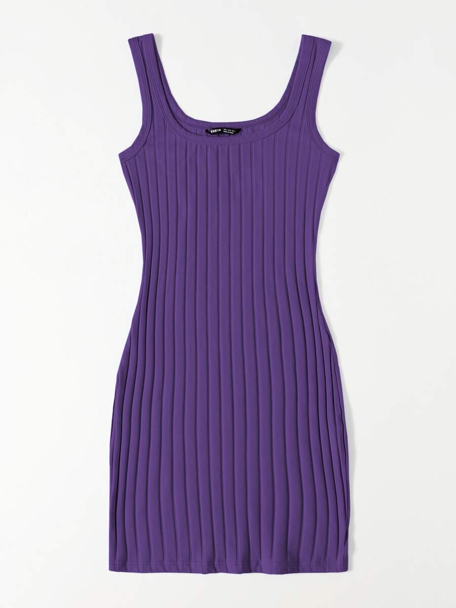 SHEIN Essnce Rib-knit Bodycon Dress | SHEIN USA
