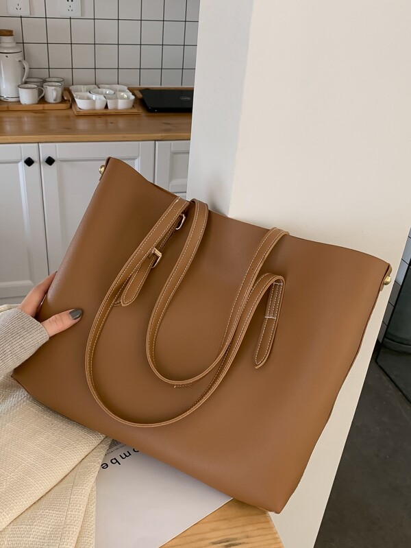 Minimalist Large Capacity Tote Bag | SHEIN USA