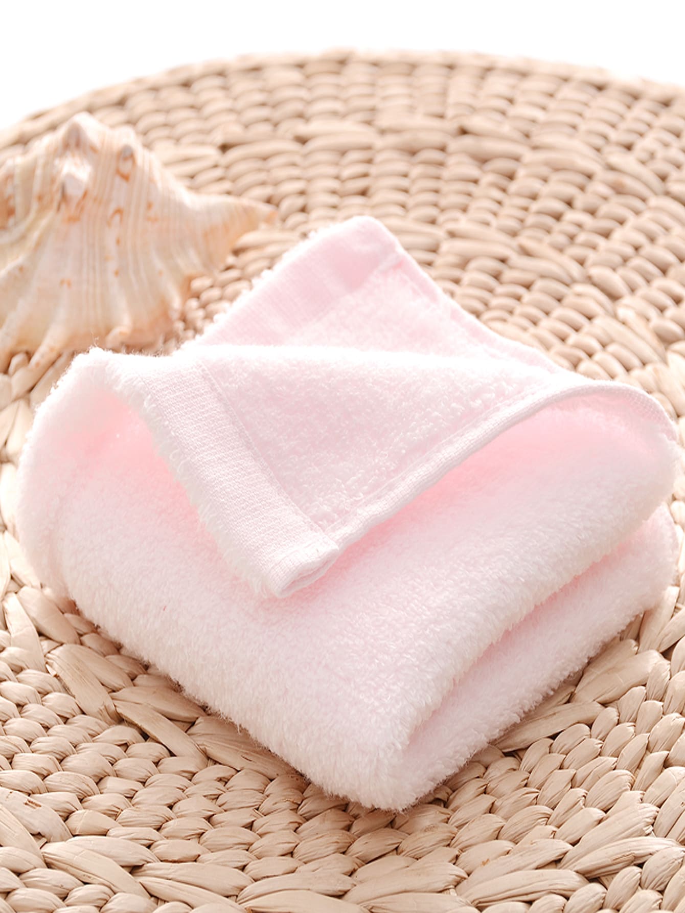1pc Solid Color Face Towel