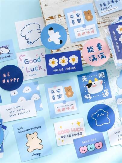 40pcs Cartoon Graphic Random Sticker Shein Usa