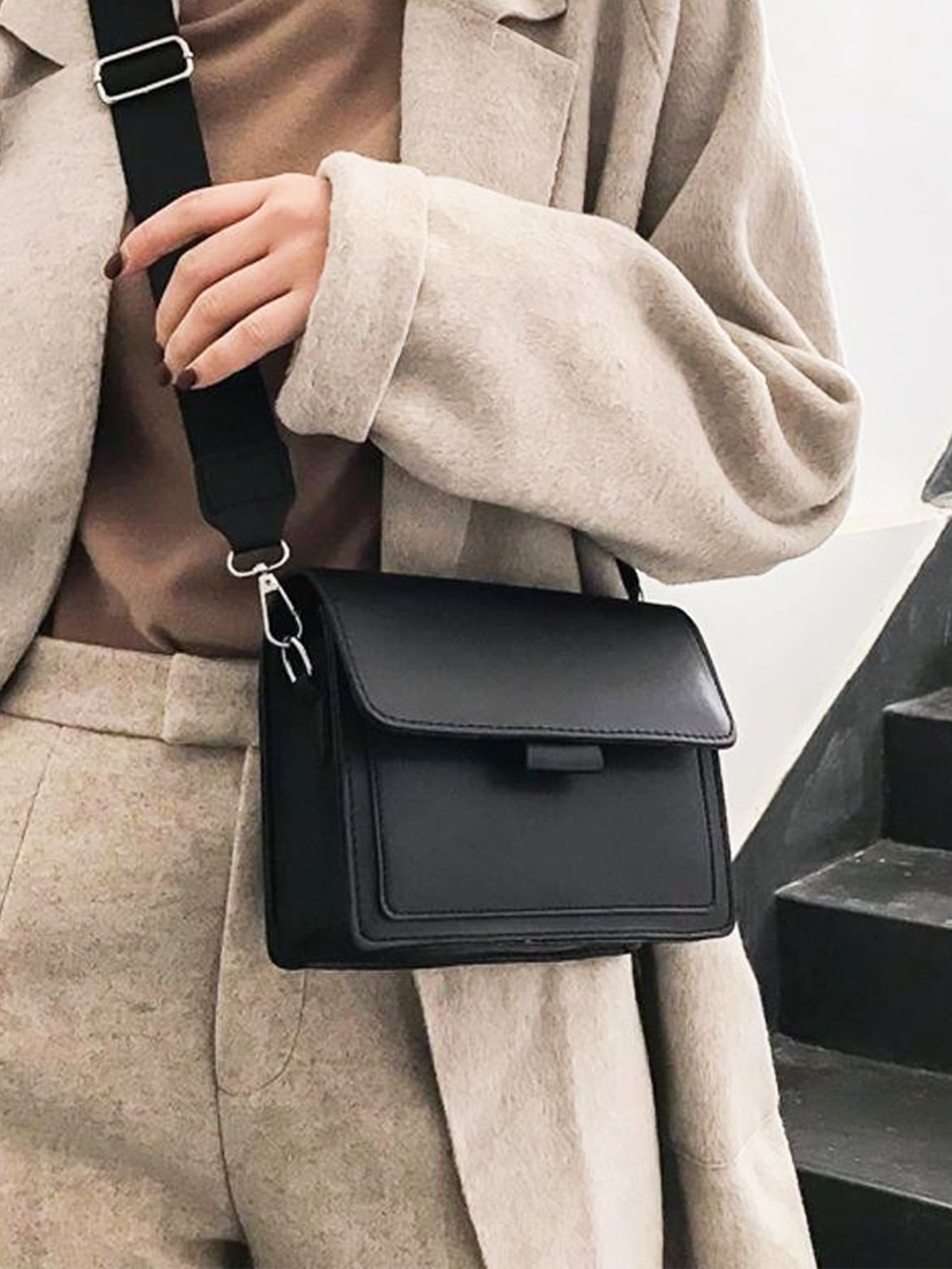 Minimalist Flap Square Bag