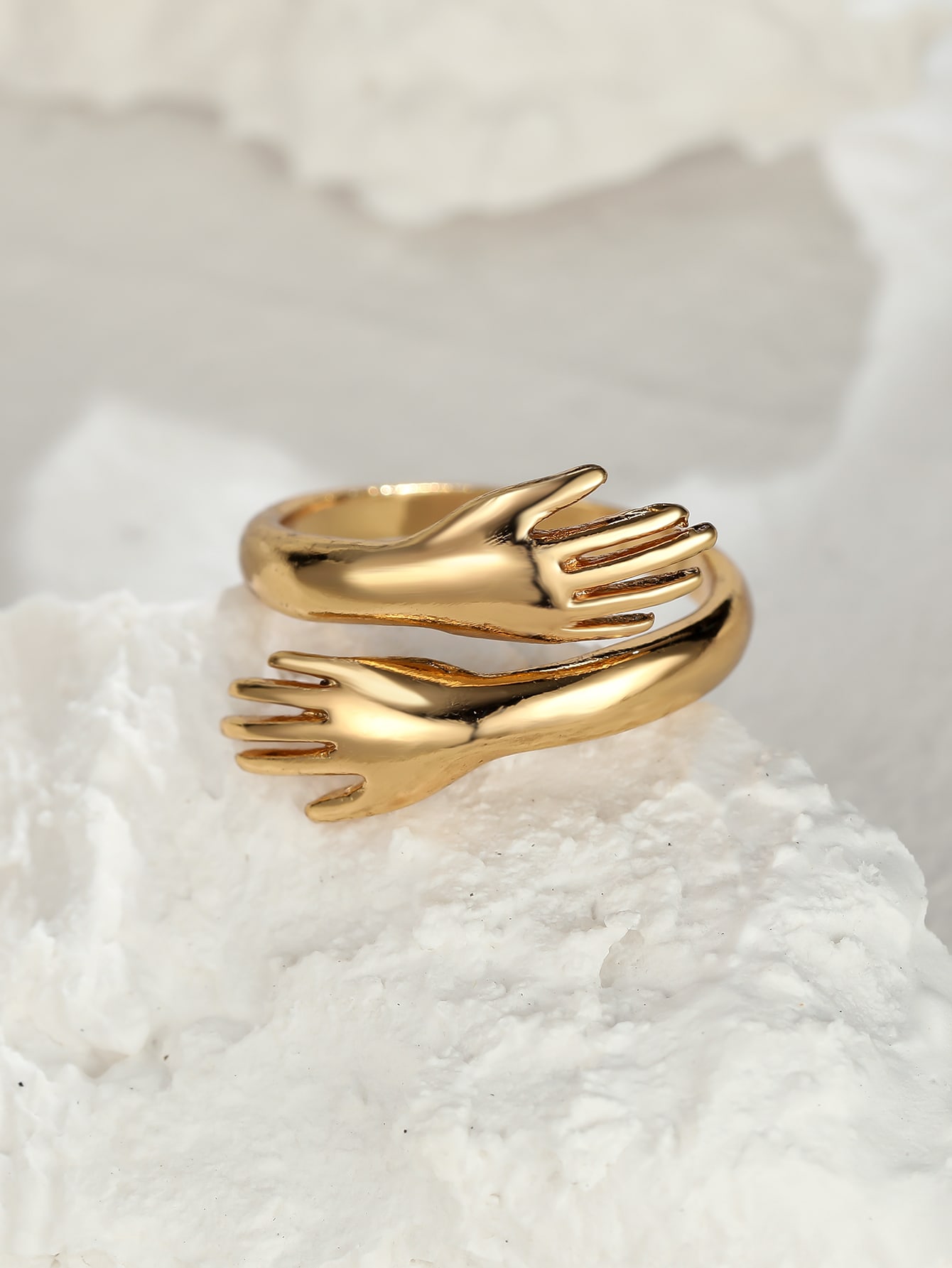 18K Gold Plated Hand Design Ring