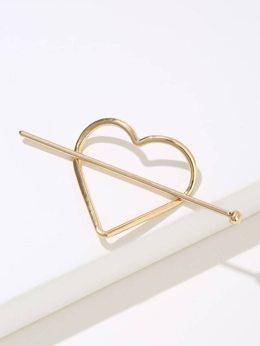 Heart Decor HairPin Hair Clip Street Valentines | SHEIN USA
