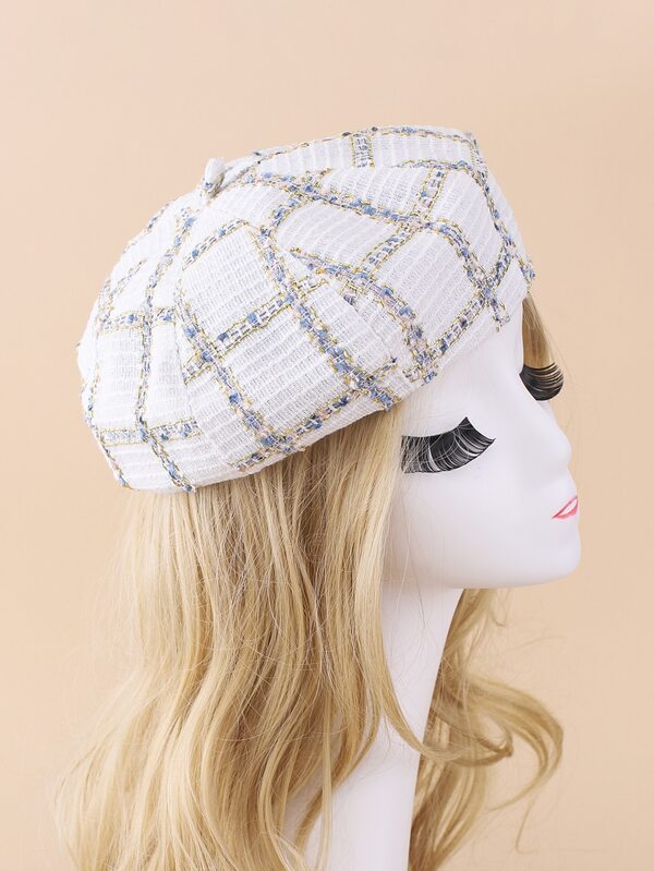 1pc Plaid Beret | SHEIN USA