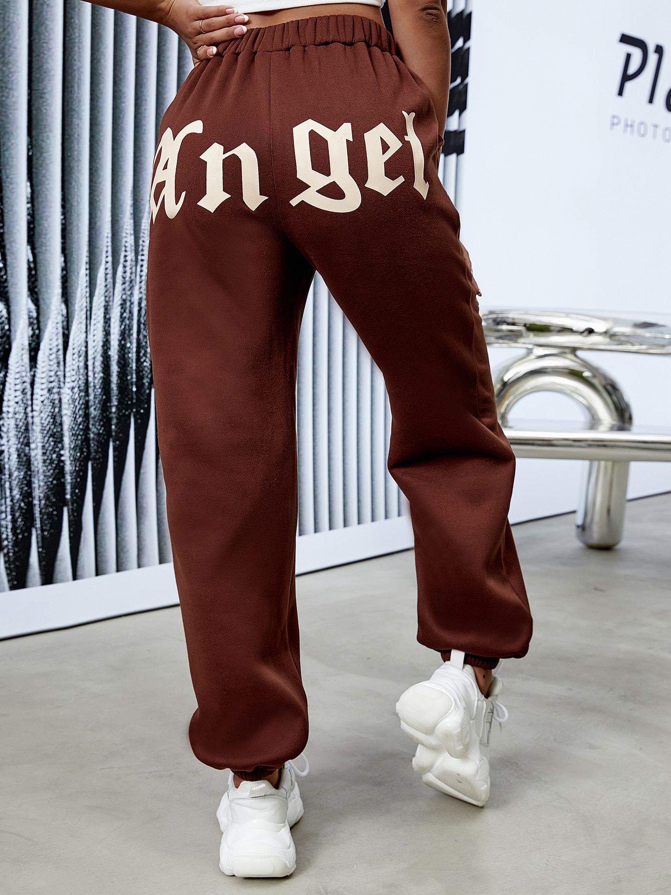 Letter Graphic Joggers