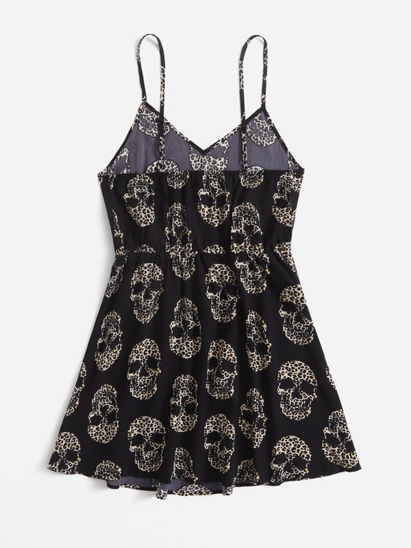 SHEIN LUNE Skull Print Cami Dress | SHEIN EUR