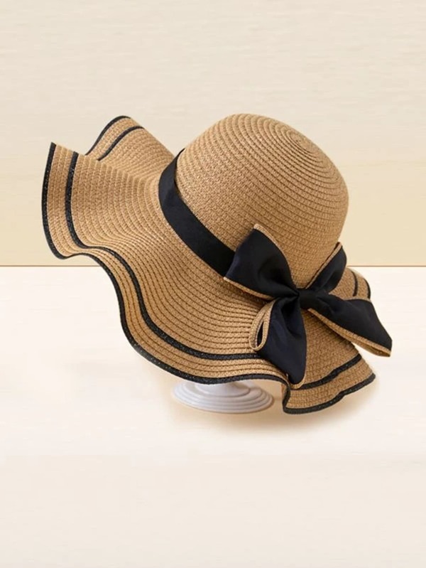 Bow Decor Straw Hat | SHEIN USA