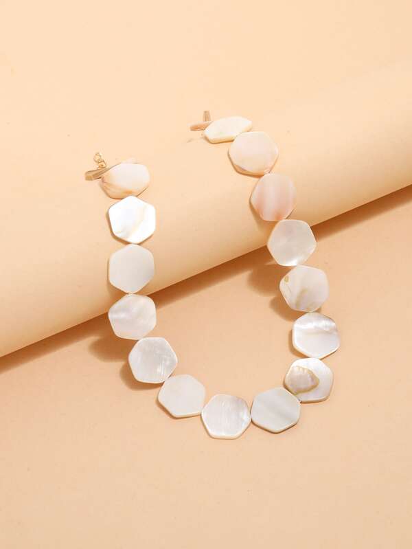 Geometric Shell Necklace | SHEIN South Africa