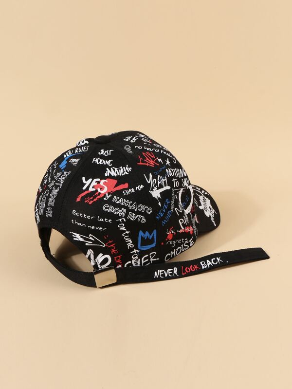 1pc Men Yin & Yang Print Baseball Cap | SHEIN USA