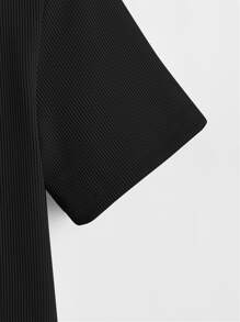 SHEIN Qutie Polo Neck Button Front Tee | SHEIN USA
