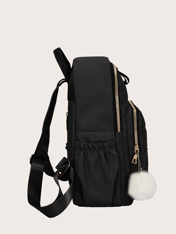 Studded Decor Backpack With Bag Charm | SHEIN USA