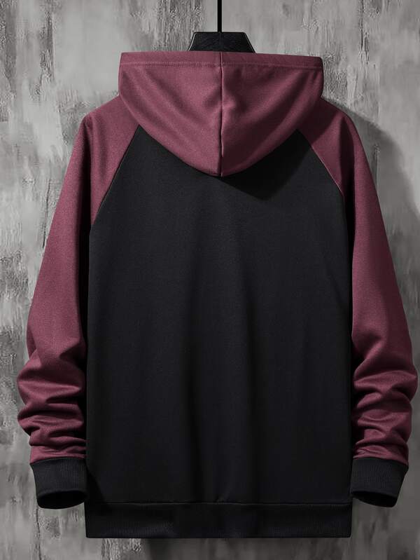Manfinity Men Colorblock Drawstring Hoodie | SHEIN USA