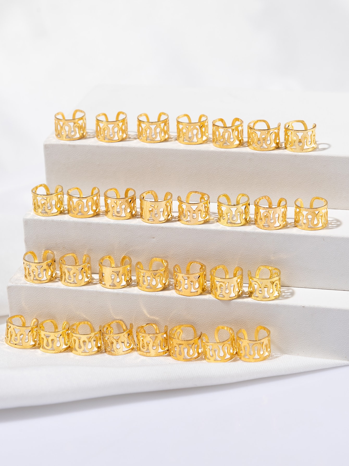 30pcs Metal Hair Ring