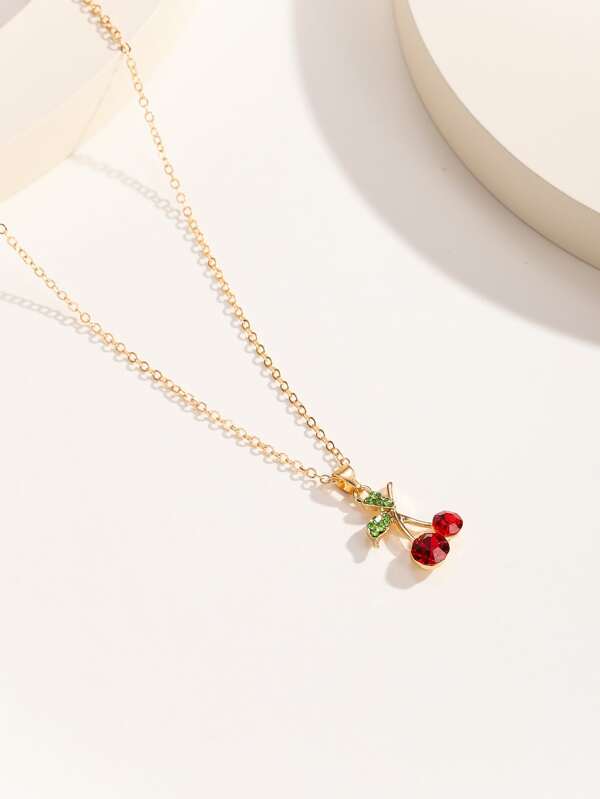 Cherry Pendant Necklace | SHEIN USA