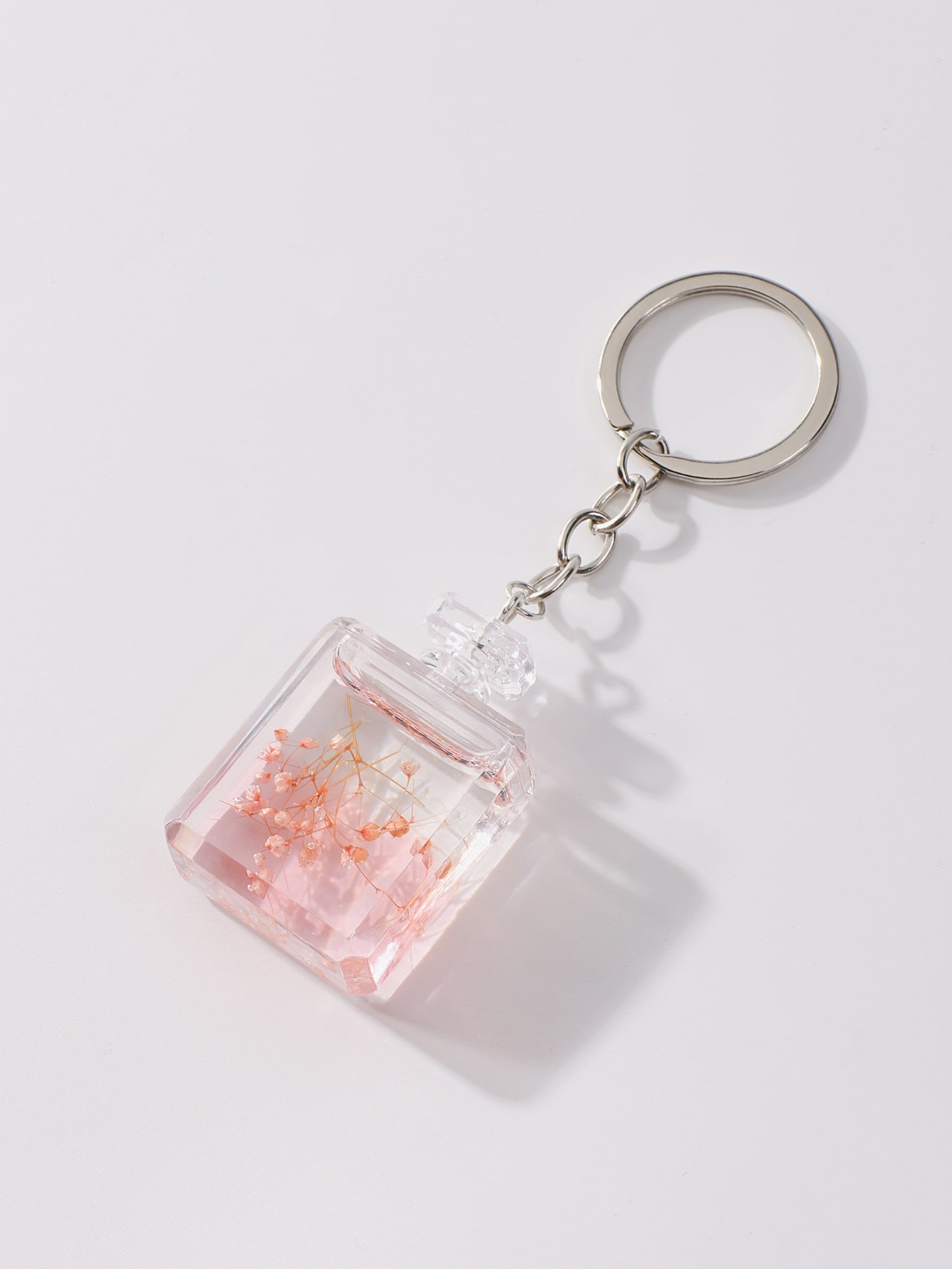 Resin Geometric Pendant Keychain