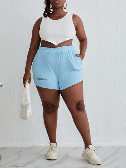 Shop Curve + Plus Size Shorts | Plus Size Bottoms | SHEIN USA