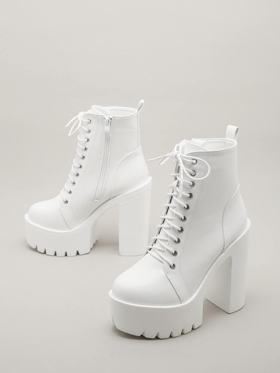 Botas de tacón alto populares europeas y americanas de color marrón ...