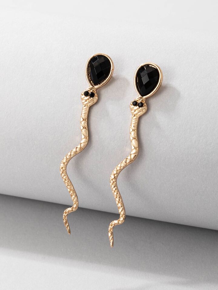 Snake earrings shein store