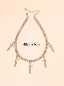 Sword Charm Necklace | SHEIN USA