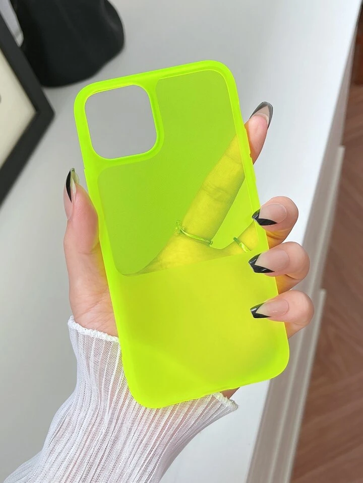 Plus Neon Yellow Iphone Case