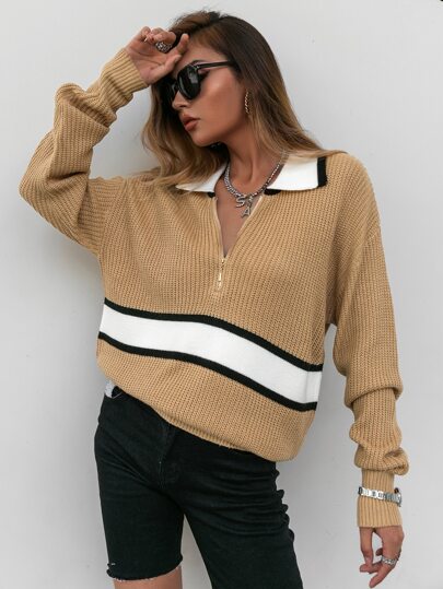 Search color block sweater | SHEIN USA