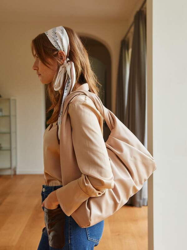 MOTF PREMIUM MINIMALIST RUCHED BAG | SHEIN USA