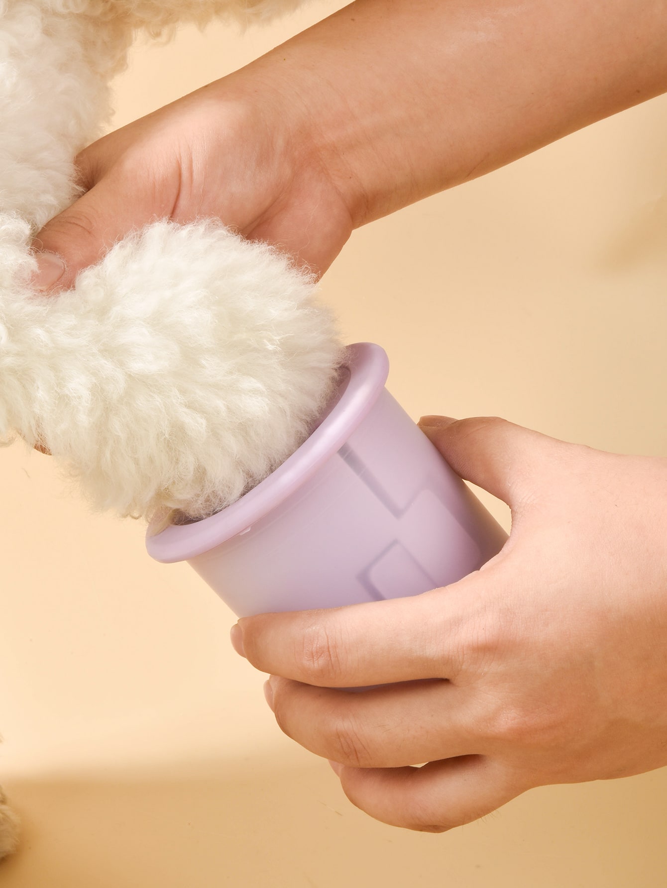 1pc Plain Pet Paw Cleaning Cup