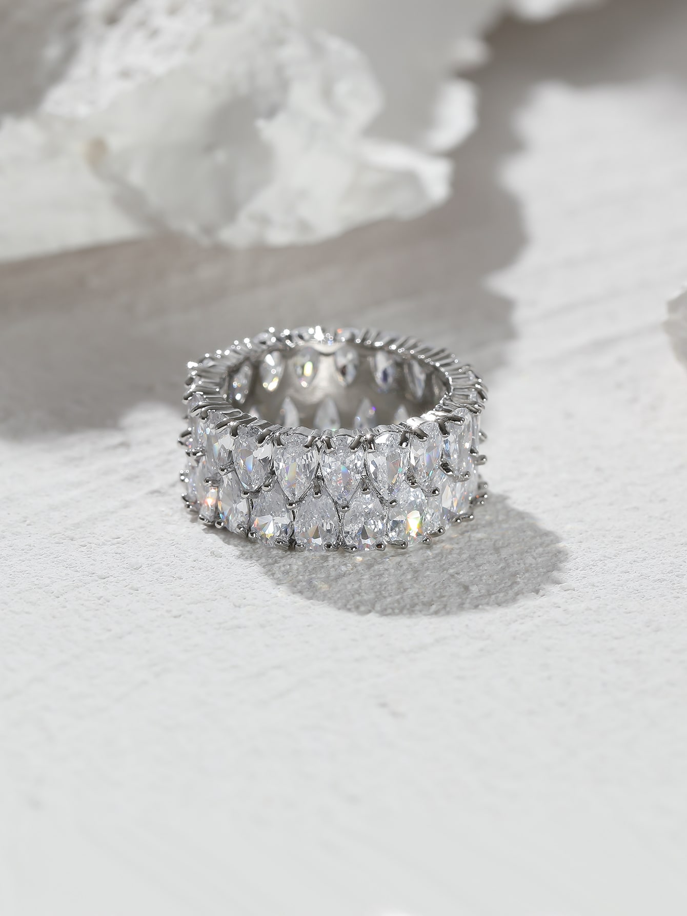 18K Gold Plated Zircon Decor Ring