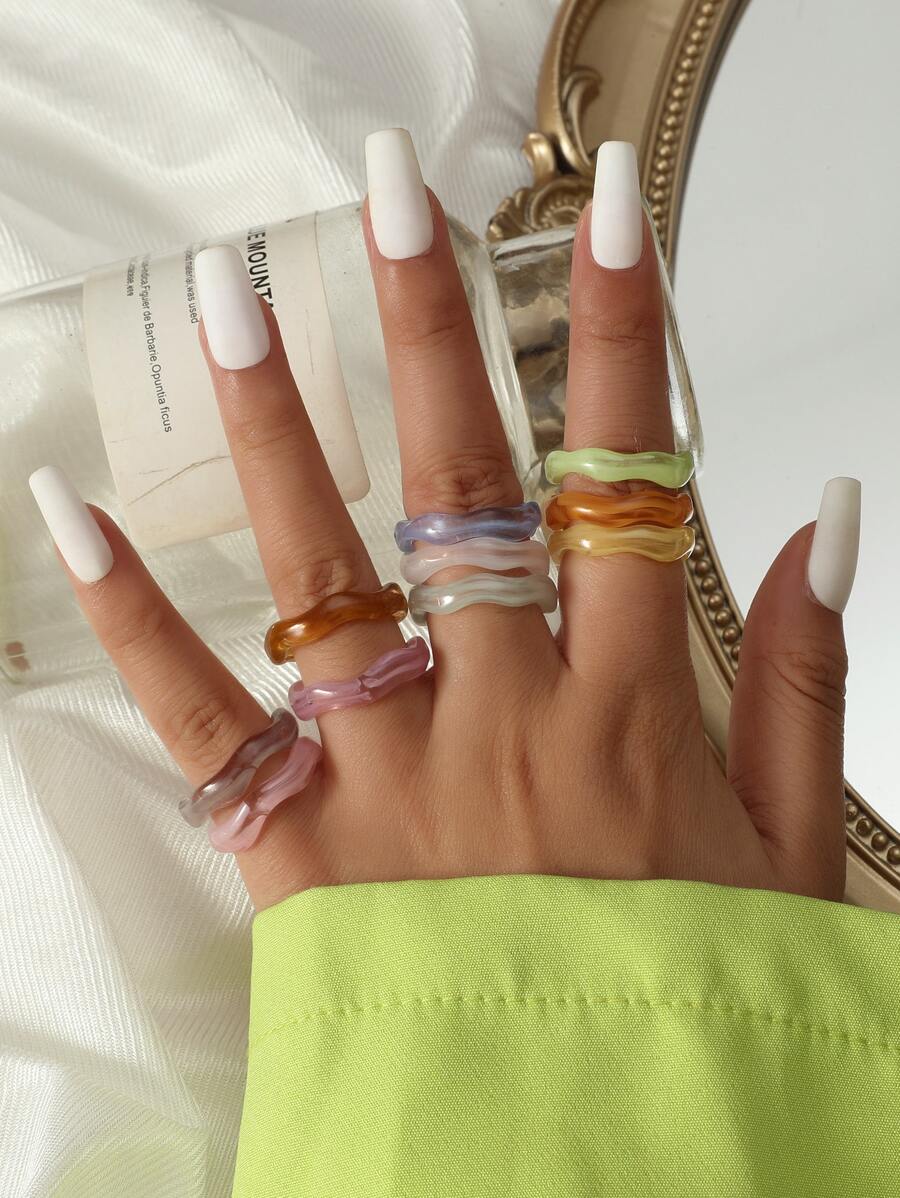 10pcs Simple Ring | SHEIN USA