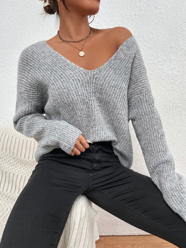 SHEIN Frenchy Casual Vlak Trui | SHEIN Nederland