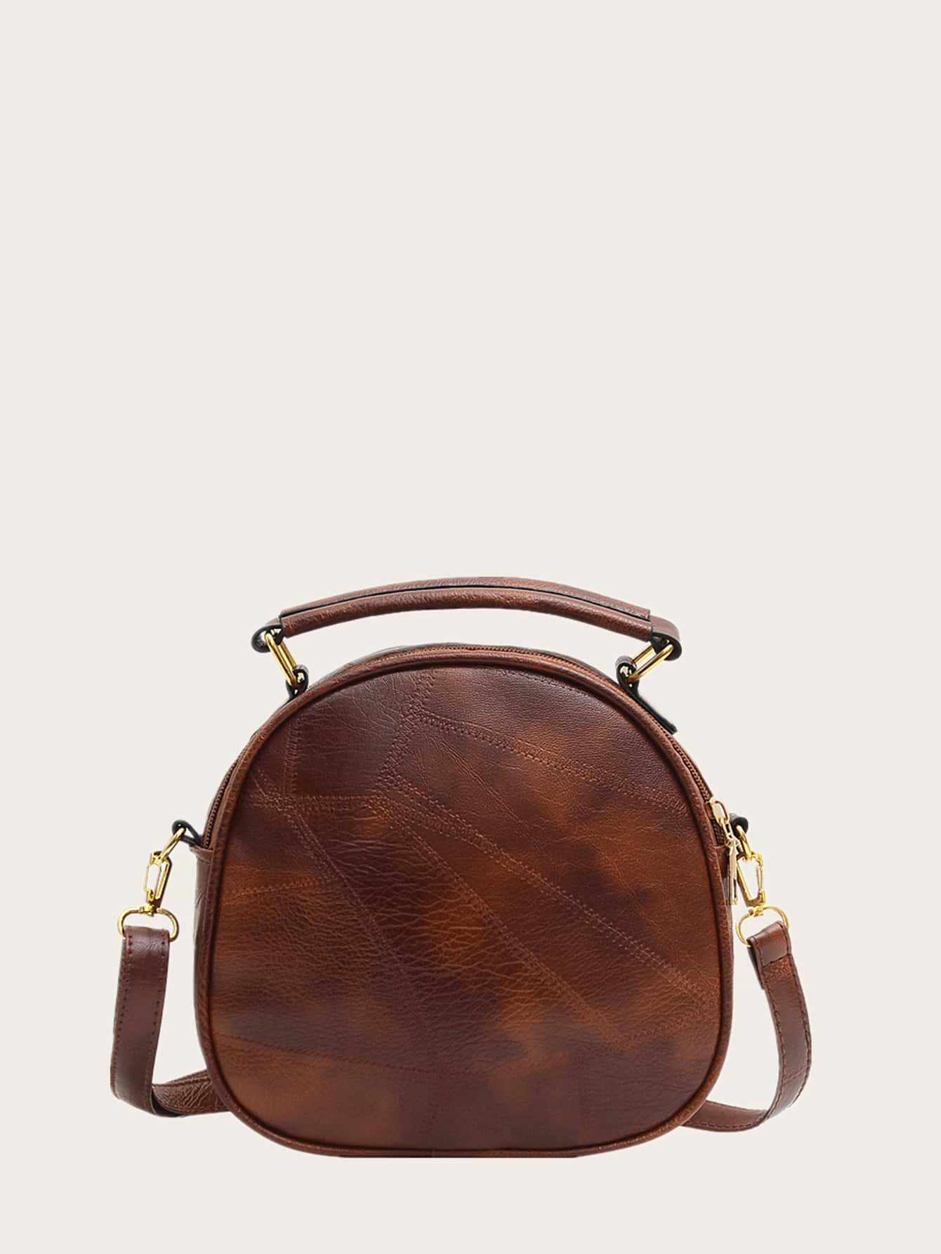 Minimalist Double Pocket Circle Bag