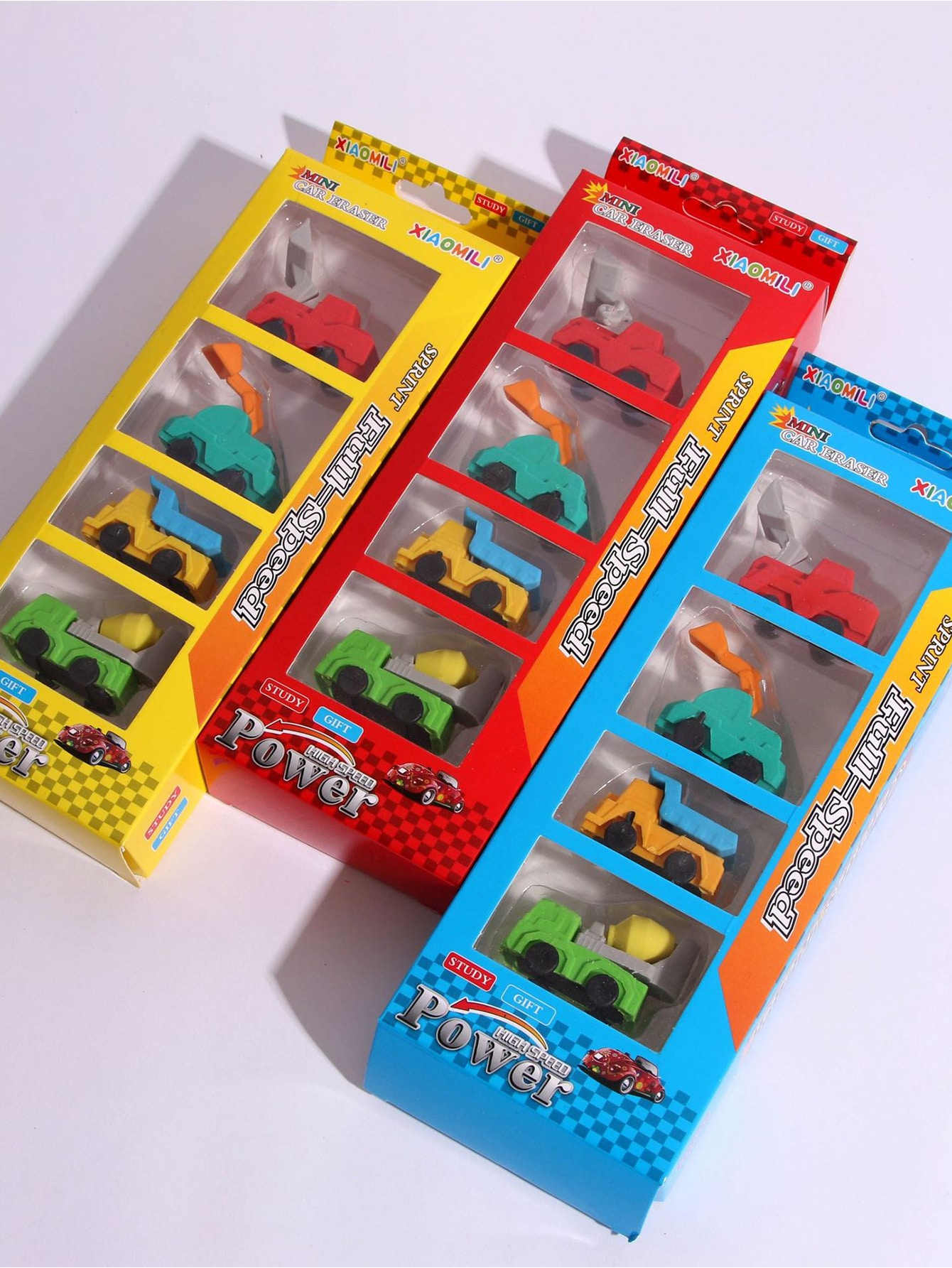 4pcs Car Shaped Random Eraser